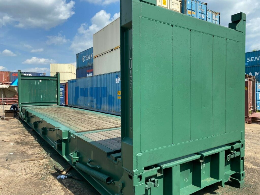 Buy 40ft Flat Rack Shipping Container - 40ft Flat Rack Container For Sale